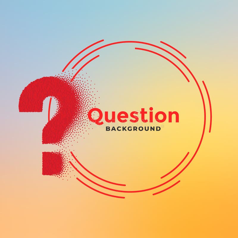 Help and Support Question Mark Background in Full Color Stock Vector ...