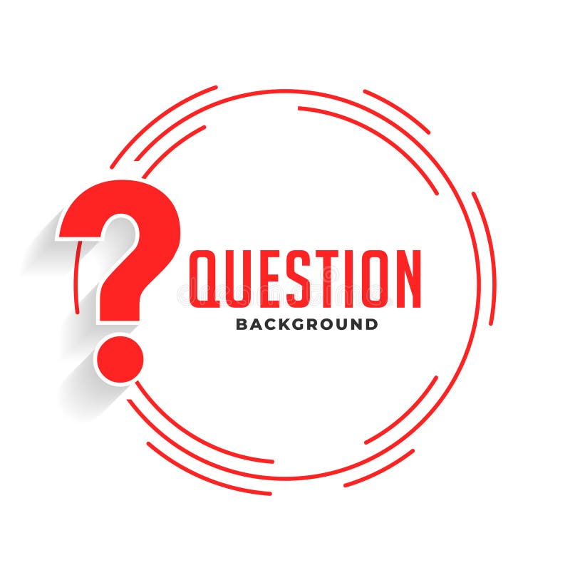Question Mark Template with Text Space Design Stock Vector ...