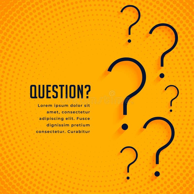 Help and Support Question Mark Web Template Stock Vector - Illustration ...