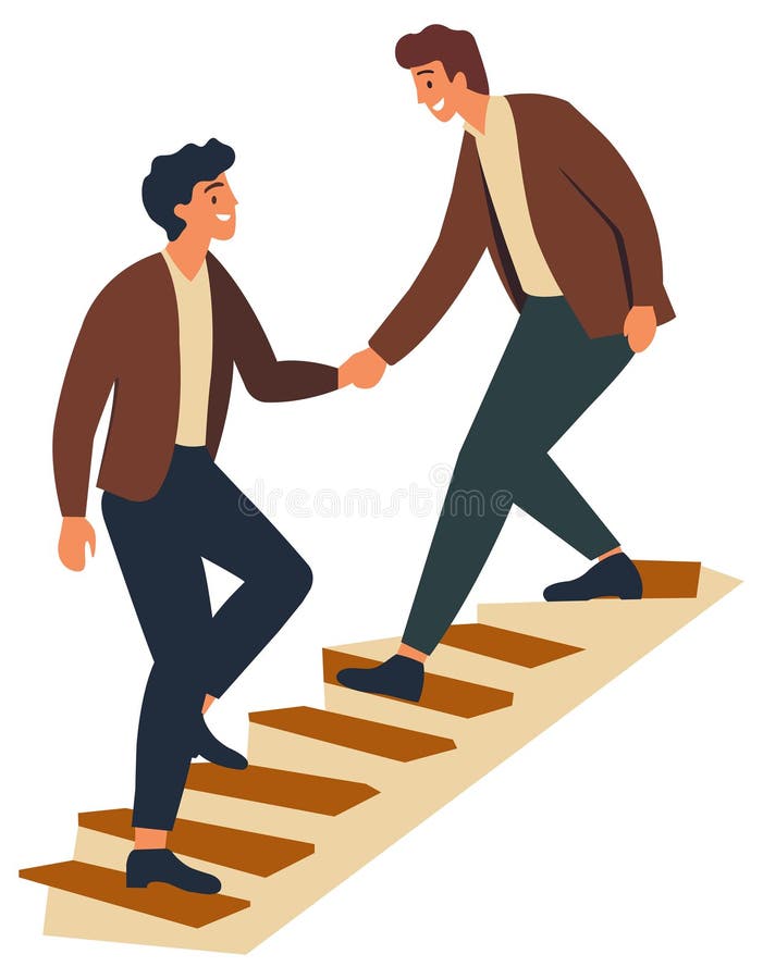 Help and support. stock vector. Illustration of relationships - 376125682