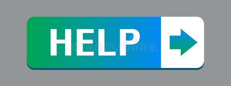 Help Web Button Green Blue Mixed Stock Illustration - Illustration of ...