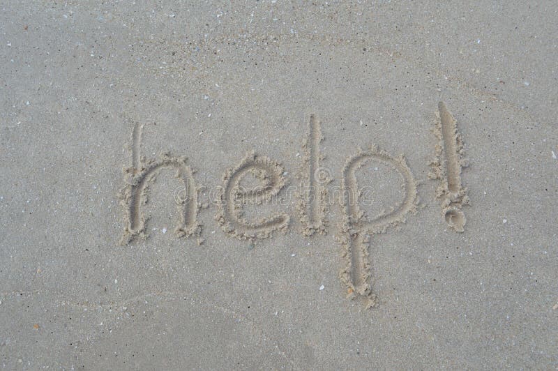 Help stock photo. Image of life, hurt, symbol, help, beach - 64460314