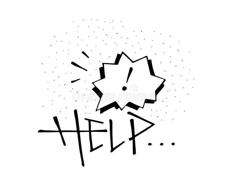 Help symbol illustration stock vector. Illustration of exclamation ...