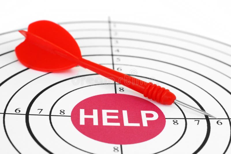 Help target stock image. Image of goal, center, arrow - 181437795