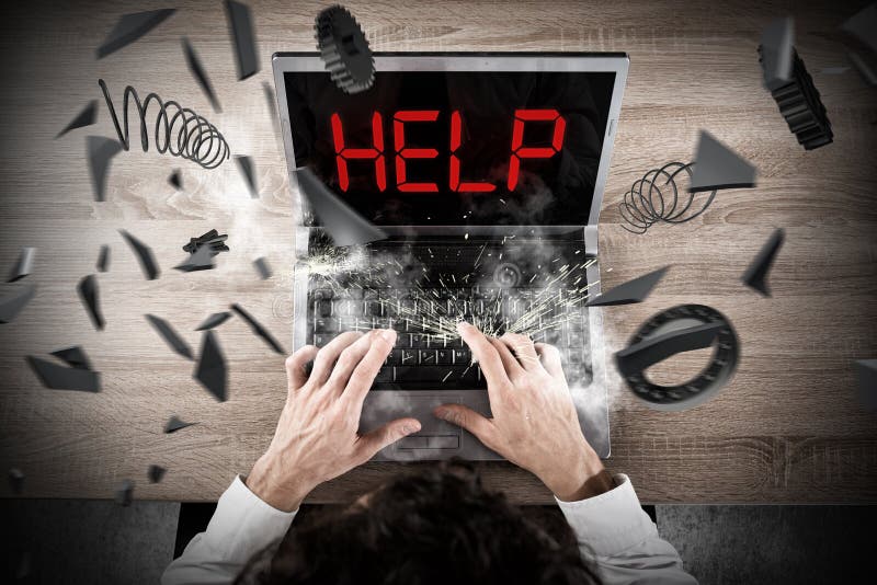 Help with technology stock image. Image of delivering - 2974419