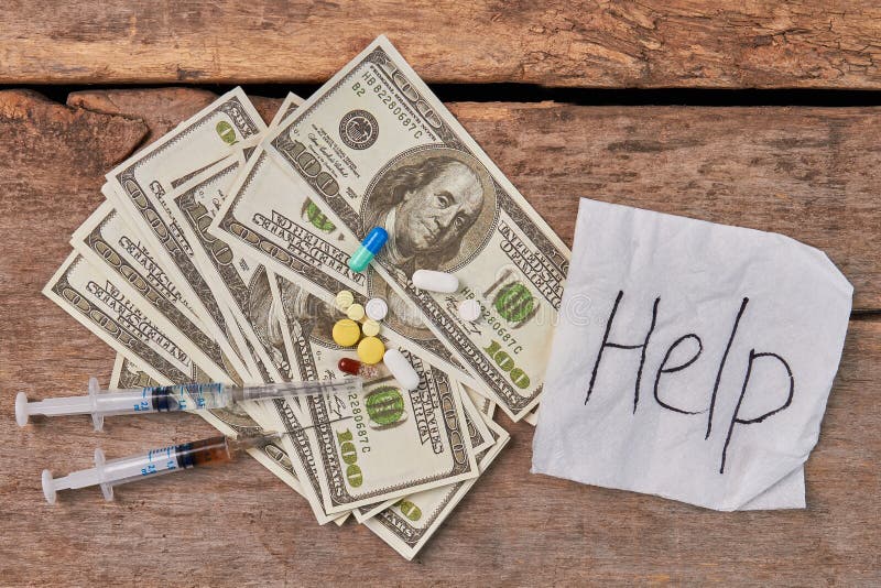 Help To Stop Narcotics Addiction. Stock Image - Image of crack, dollar ...