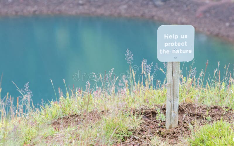 Help Us Protect the Nature Sign Stock Photo - Image of show, national ...