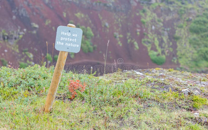 Help Us Protect the Nature Sign Stock Image - Image of environment ...