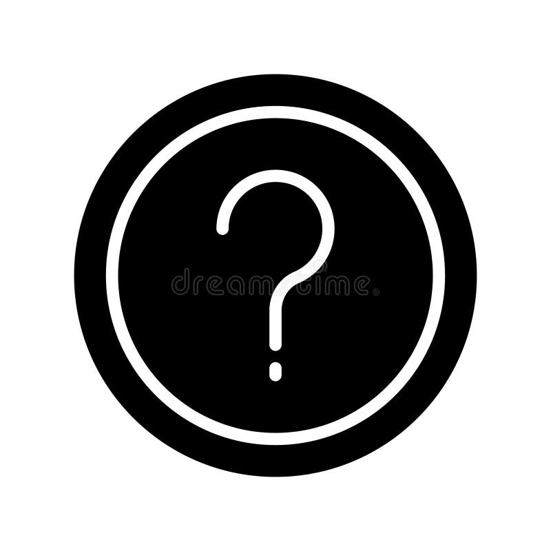 Help Glyph Flat Vector Icon Stock Illustration - Illustration of badge ...