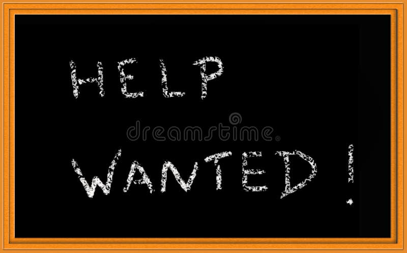 Help wanted stock photo. Image of notification, search - 18161290
