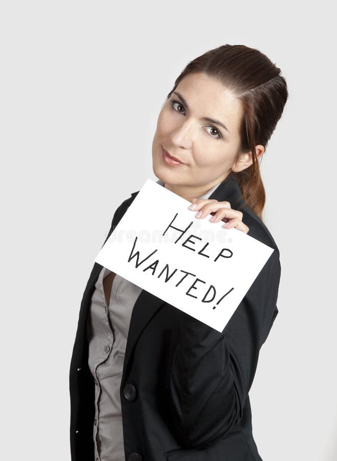 Help Wanted! stock photo. Image of executive, beautiful - 19206790