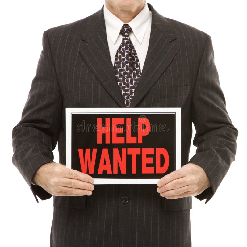 Help wanted stock photo. Image of economics, wanted, posed - 2046976