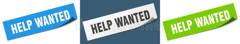 Help Wanted Banner. Help Wanted Speech Bubble Label Set. Stock Vector ...