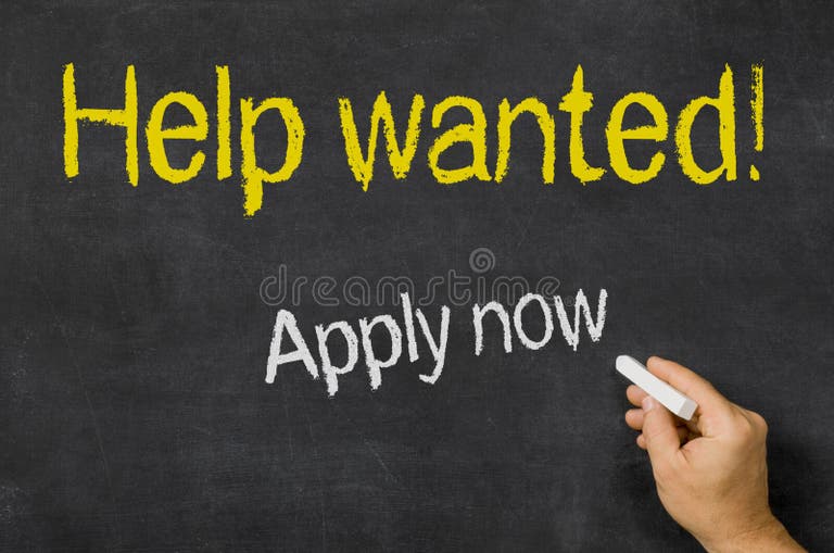 Help wanted stock photo. Image of chalkboard, business - 45455836
