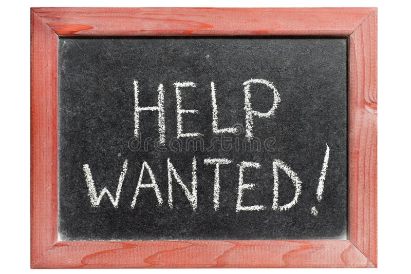 Help wanted stock photo. Image of copy, concept, chalk - 22799028