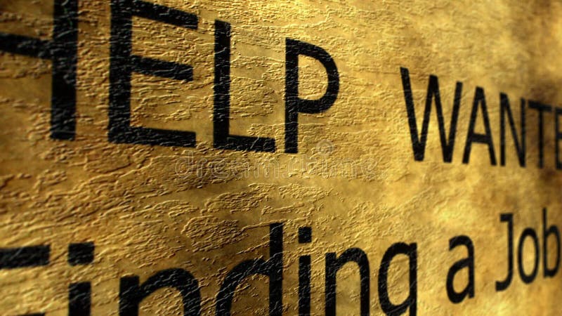 Help wanted find a job stock footage. Video of resources - 179776150