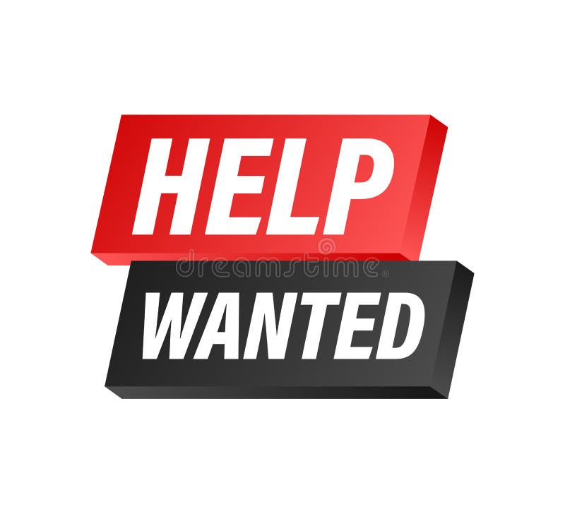Help Wanted Icon, Sign. Help Wanted Label Stock Illustration ...