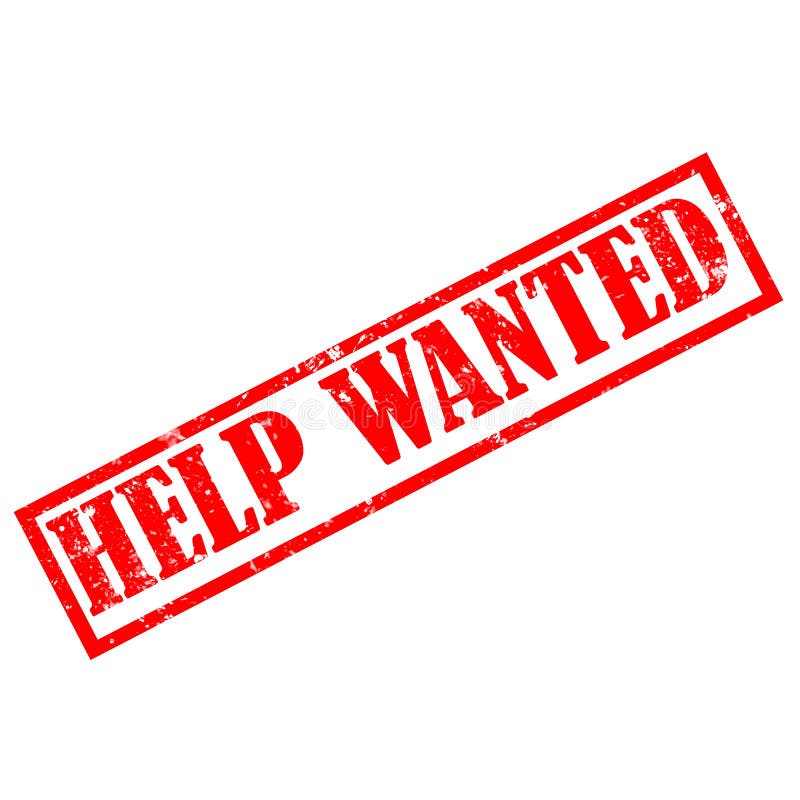 Help Needed Hanging Banner on White Background. we Need Your Help Sign ...