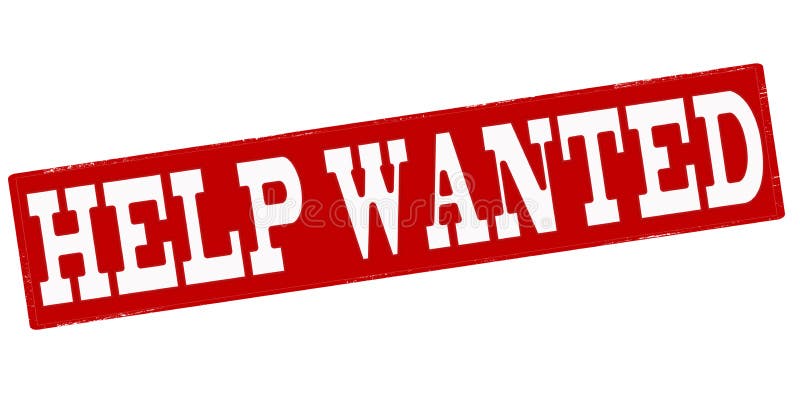 Help wanted stock illustration. Illustration of helper - 109042933