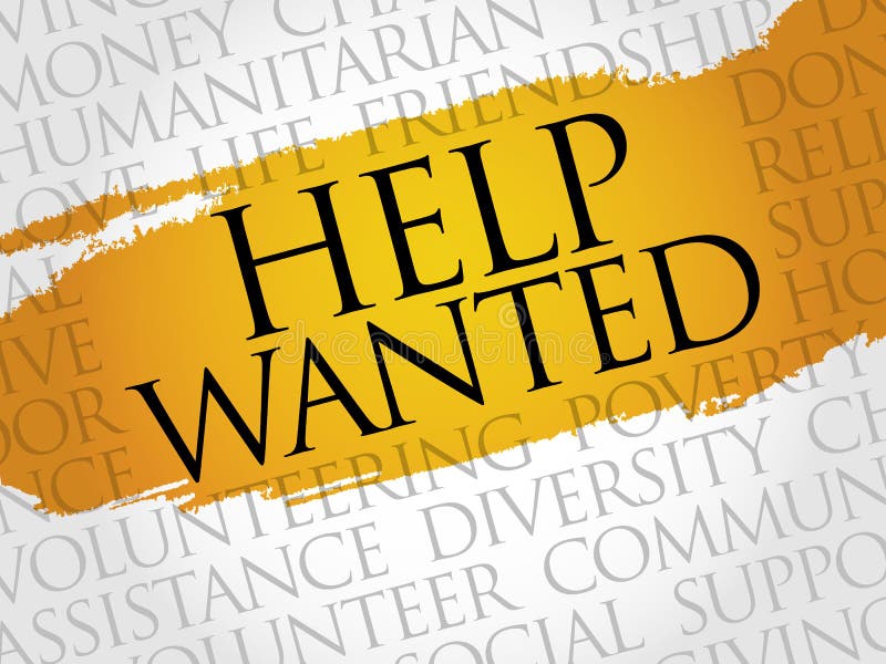 Help Wanted word cloud stock illustration. Illustration of raise ...