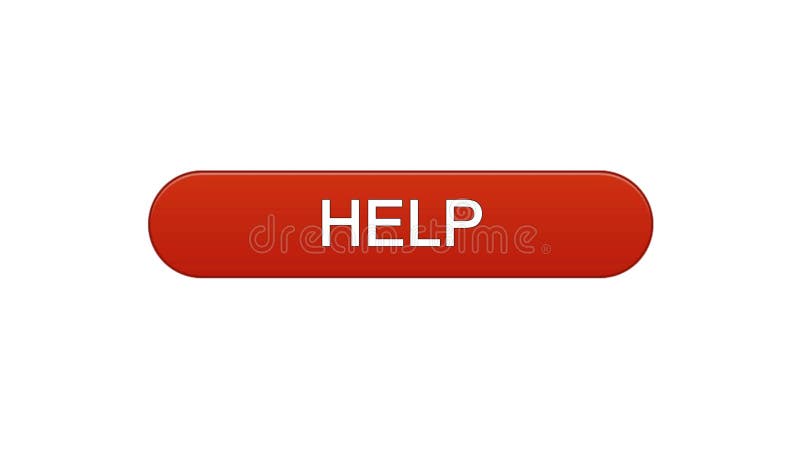 Help Web Interface Button Wine Red Color Support Online Assistance