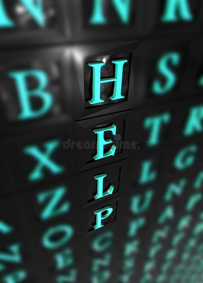 Help Word Picture. Image: 16033266