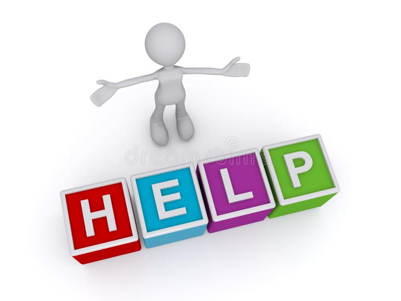 Help Word Bandages Medical Assistance Aid Support Stock Illustration ...