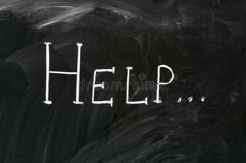 Help stock photo. Image of distress, white, call, chalk - 41033670