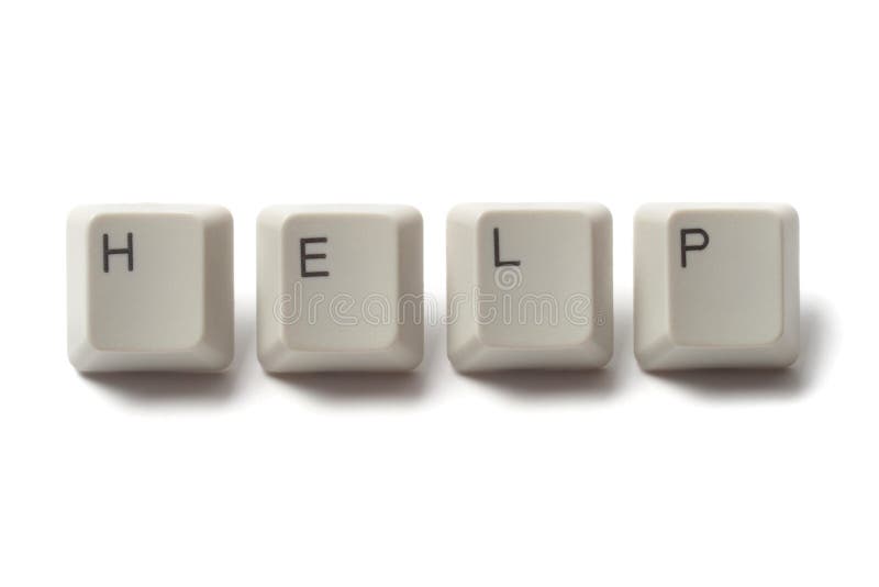 Help from computer stock image. Image of keyboard, help - 37684919