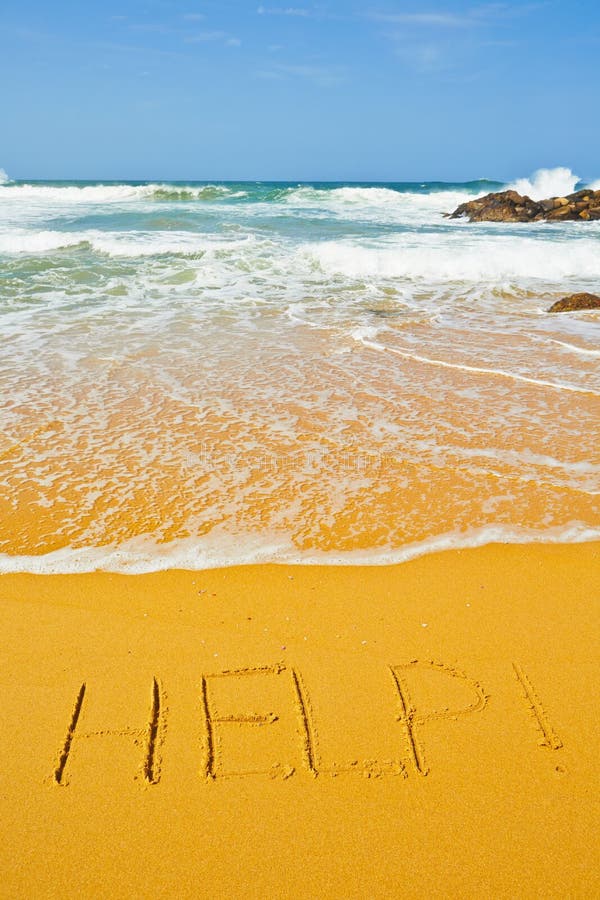Help Written Sand Stock Images - Download 204 Royalty Free Photos