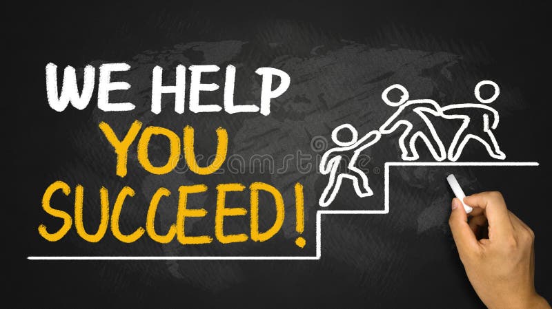 We Help You Succeed Concept Stock Photo - Image of advance, business ...