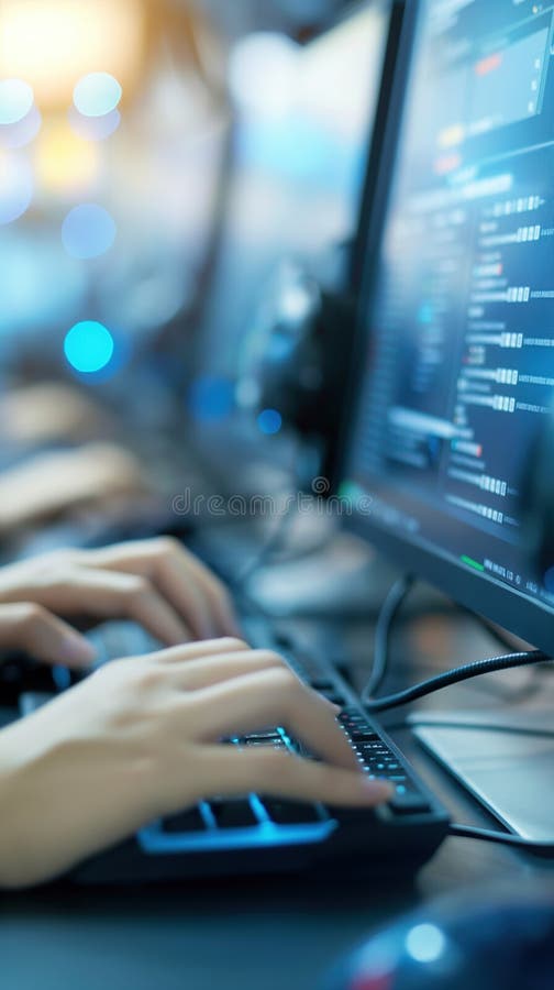 It Helpdesk Coordinator Monitoring Helpdesk , Helpdesk Management it Department Stock Image ...
