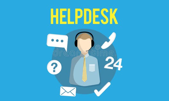 Helpdesk Customer Support Communication Enquiry Concept Stock ...