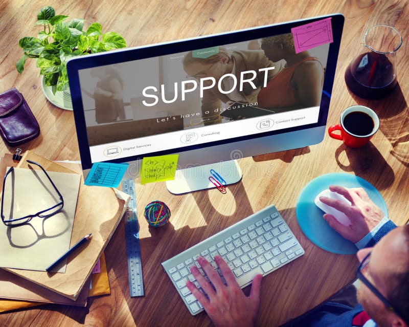Helpdesk Support Information Support Concept Stock Image - Image of ...