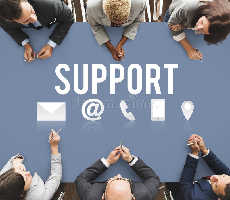 Helpdesk Support Information Support Concept Stock Image - Image of ...