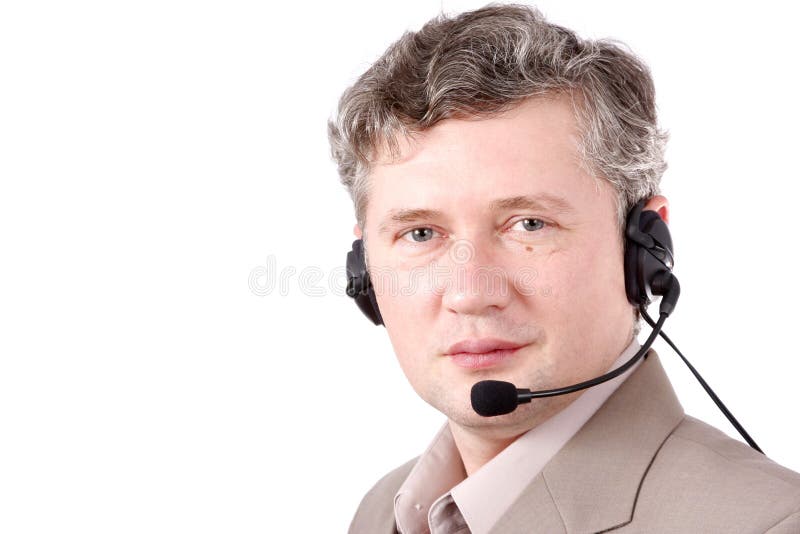 Helpdesk or Support Operator. How Can I Help You? Stock Photo - Image ...