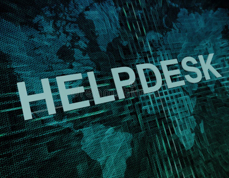 Helpdesk stock illustration. Illustration of operator - 44432288