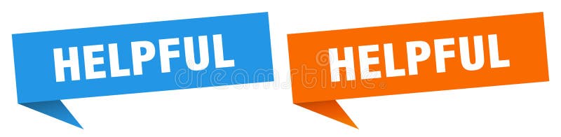 Helpful Banner. Helpful Speech Bubble Label Set Stock Vector ...