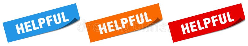 Helpful Banner. Helpful Speech Bubble Label Set. Stock Vector ...