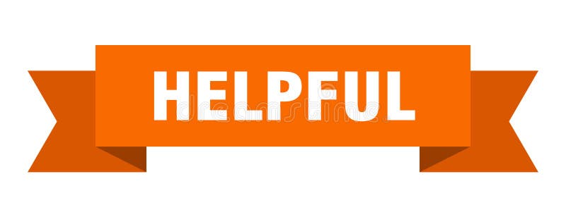 Helpful ribbon. stock vector. Illustration of white - 191261056