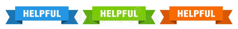 Helpful Ribbon. Helpful Isolated Paper Sign. Banner Stock Vector ...