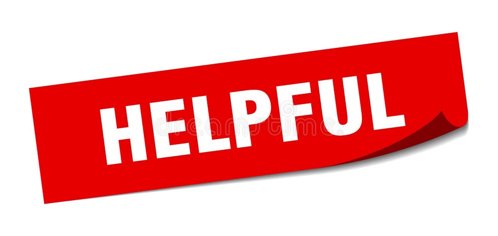 Helpful Sticker. Helpful Square Sign Stock Vector - Illustration of ...