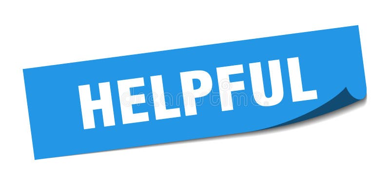 Helpful Sticker. Helpful Square Sign Stock Vector - Illustration of ...