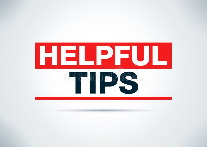Helpful Tips Abstract Flat Background Design Illustration Stock ...