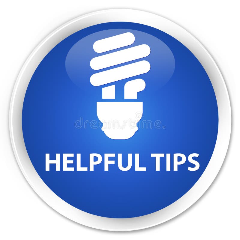 Helpful Tips (bulb Icon) Premium Blue Round Button Stock Illustration ... Helpful Tips (bulb Icon) Premium Blue Round Button Stock Illustration ...
