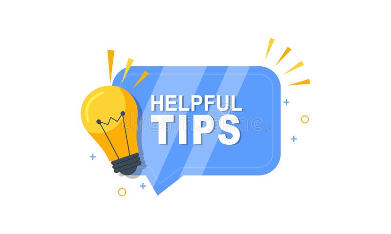 Helpful Tips Concept in Flat Style Stock Vector - Illustration of ...