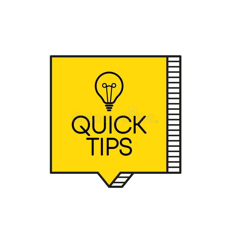 Helpful Tips Geometric Message Bubble with Light Bulb Emblem. Vector ...