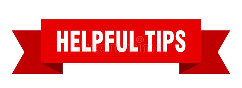 Helpful Tips Ribbon. Helpful Tips Isolated Band Sign Stock Vector ...