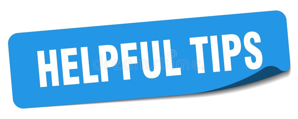 Helpful Tips Sticker. Helpful Tips Label Stock Vector - Illustration of ...