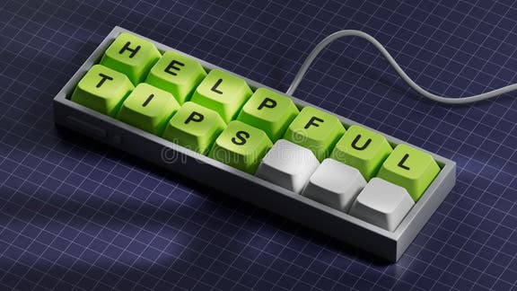 Helpful Tips Symbol. Computer Keyboard Keys with Words Helpful Tips ...